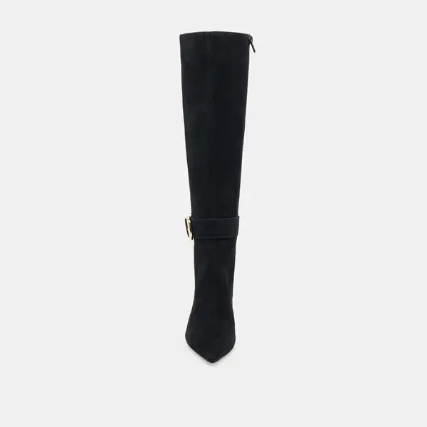 DOLCEVITA Kinzy Knee High Boots - Onyx Suede