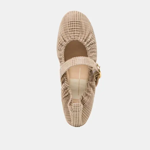 DOLCEVITA Caely Ballet Flats - Herringbone Printed Suede
