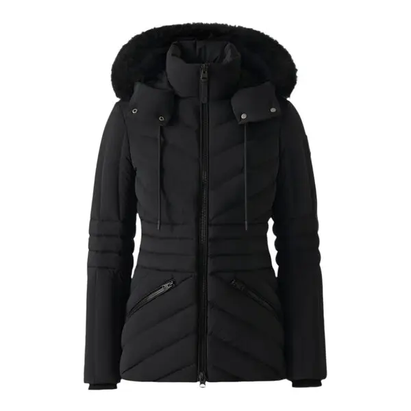 Mackage Nadia-shz Down Jacket With Shearling Trim