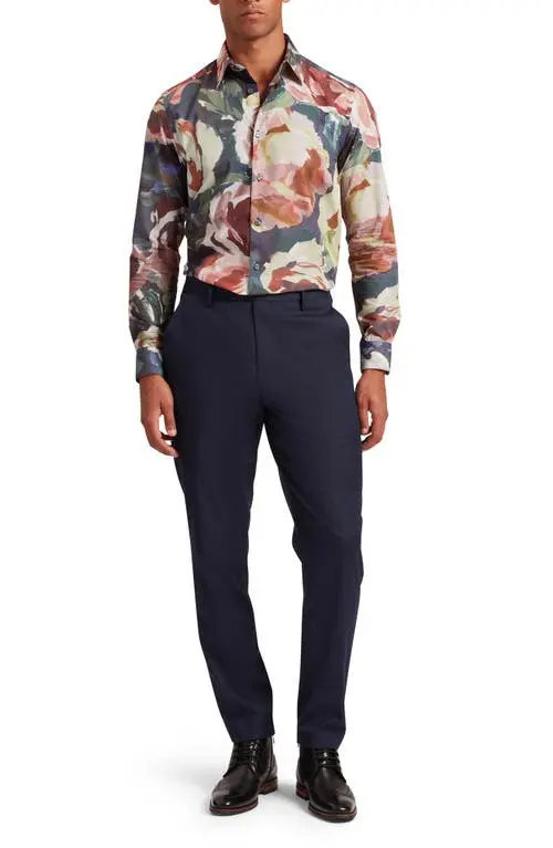 Ted Baker London Brynhil Print Cotton Button-up Shirt