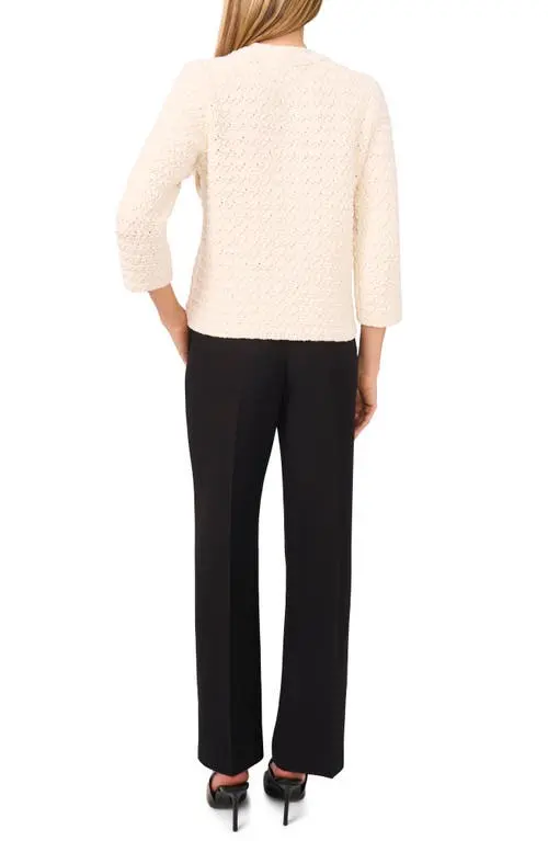Halogen Open Stitch Cotton-blend Cardigan