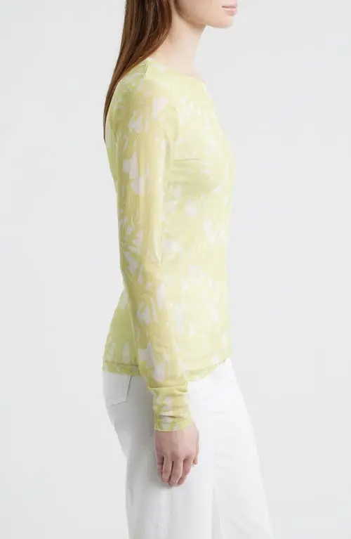 Rag & Bone Yana Tie Dye Long Sleeve T-shirt - Endive