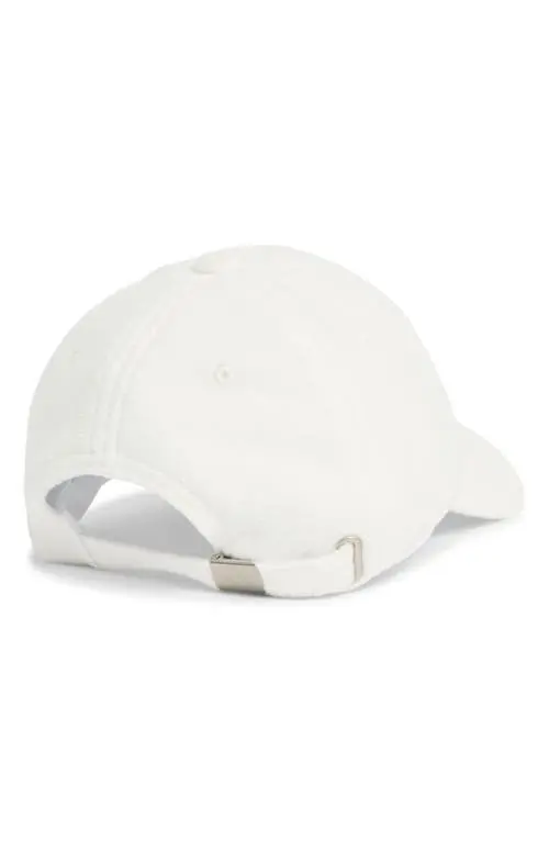 Zella Faux Shearling Baseball Cap - Ivory Egret