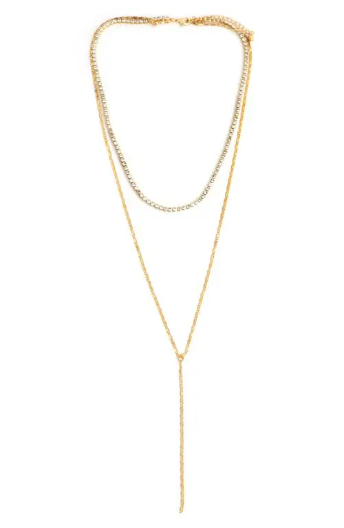 PANACEA Layered Y Necklace - Gold