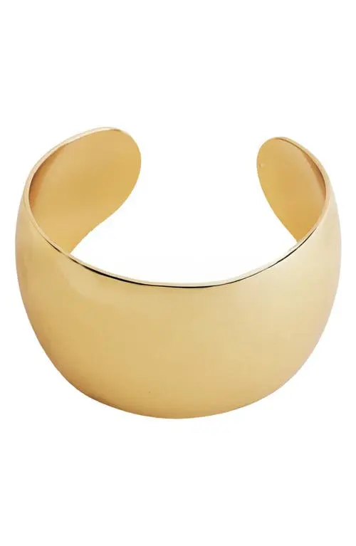 PANACEA Polished Cuff Bracelet - Gold