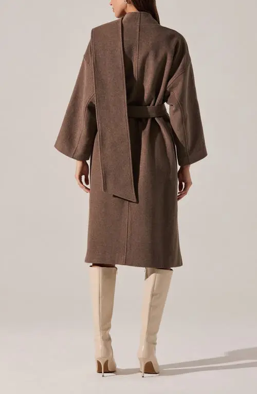 Astr The Label Elaxi Belted Coat