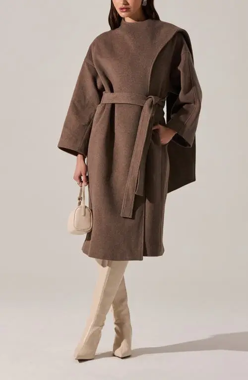 Astr The Label Elaxi Belted Coat