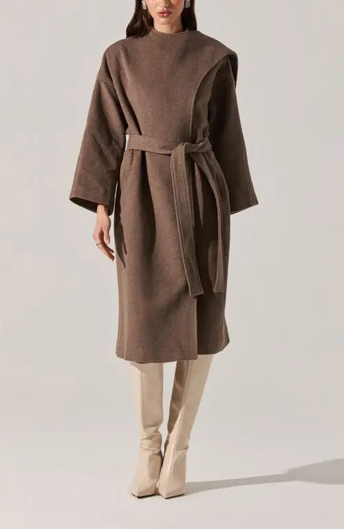 Astr The Label Elaxi Belted Coat