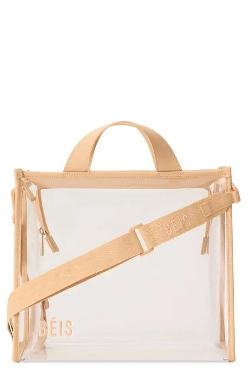 BEIS The Clear Stadium Tote - Beige