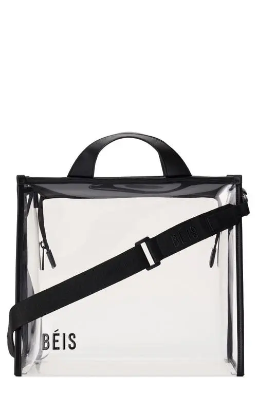 BEIS The Clear Stadium Tote - Black