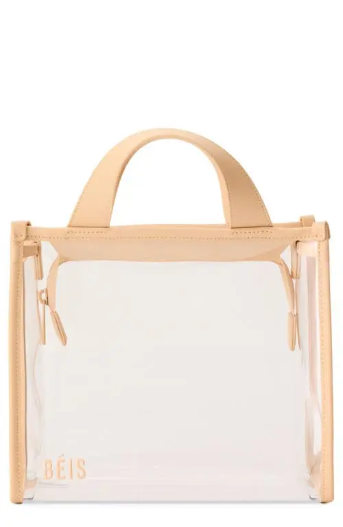 BEIS The Clear Stadium Crossbody Bag - Beige