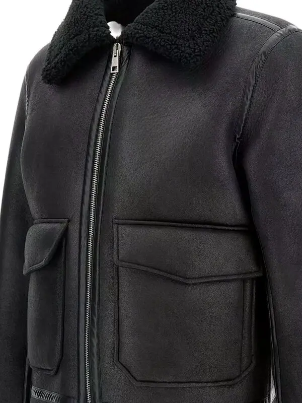 A.p.c. Shearling Flap-pocket Jacket