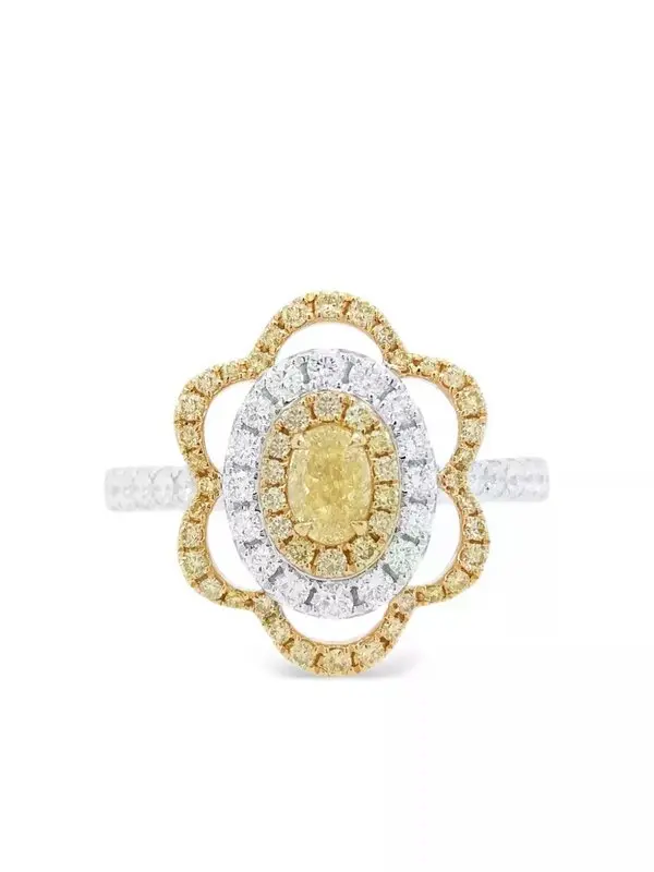 HYT JEWELRY 18k Gold Diamond Ring - Silver