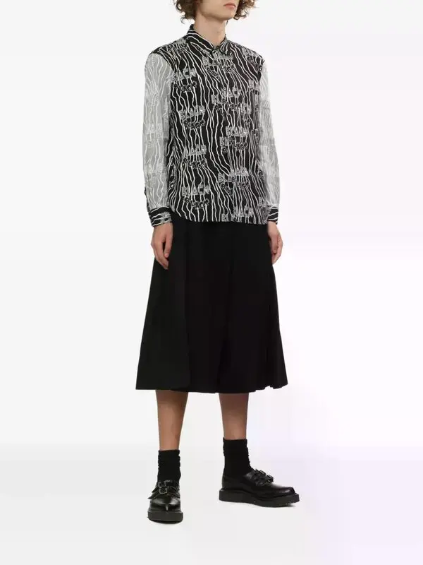 Comme Des Garçons Print Long-sleeve Shirt