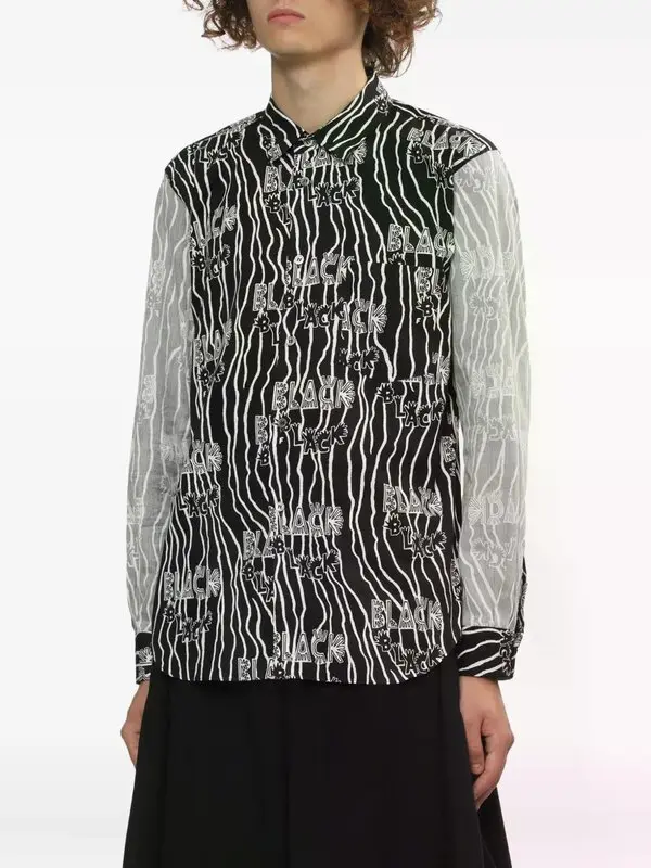 Comme Des Garçons Print Long-sleeve Shirt