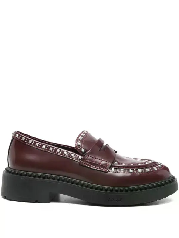 Ash Studded Leather Loafers