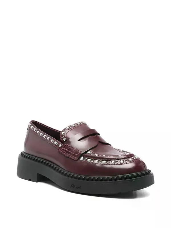 Ash Studded Leather Loafers