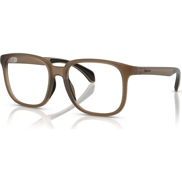 Moncler 55mm Square Optical Glasses - Brown