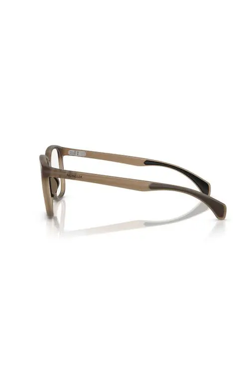 Moncler 55mm Square Optical Glasses - Brown