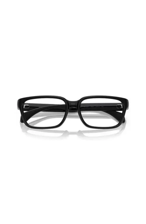 Moncler Rectangle Full Rim Eyeglasses - Black