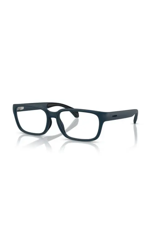 Moncler Rectangle Full Rim Eyeglasses - Blue