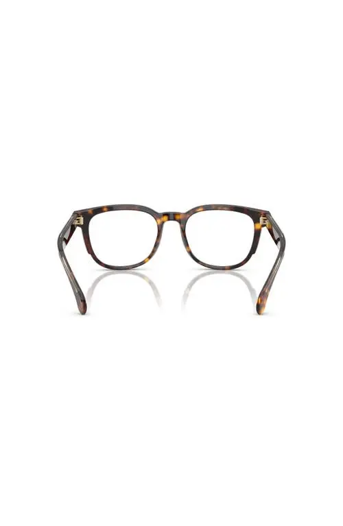 Moncler Square Acetate Eyeglasses - Tortoise