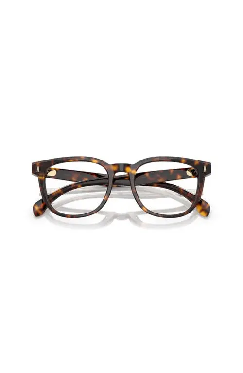 Moncler Square Acetate Eyeglasses - Tortoise