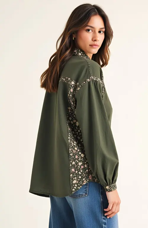 MODENAIRE Long Sleeve Button-up Shirt