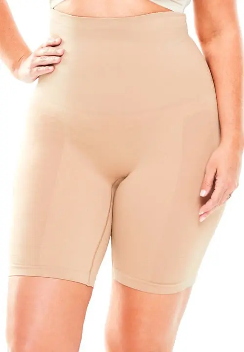 SECRET SOLUTIONS Tummy And Thigh Medium-control Instant Shaper - Nude