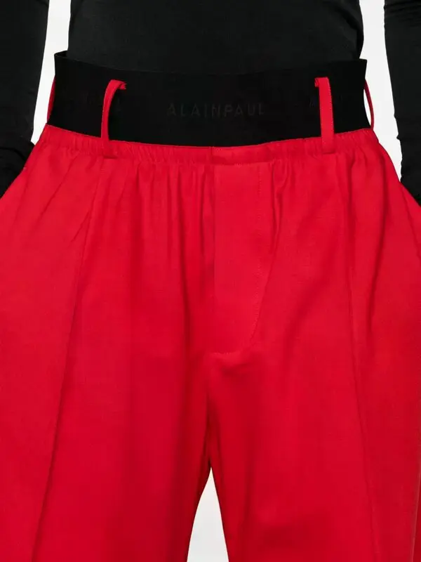 ALAINPAUL Pleated-front Trousers
