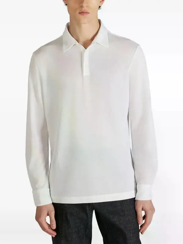 ZANONE Pique Cotton Polo Shirt