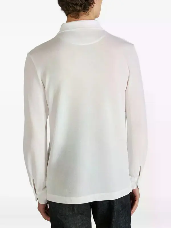 ZANONE Pique Cotton Polo Shirt
