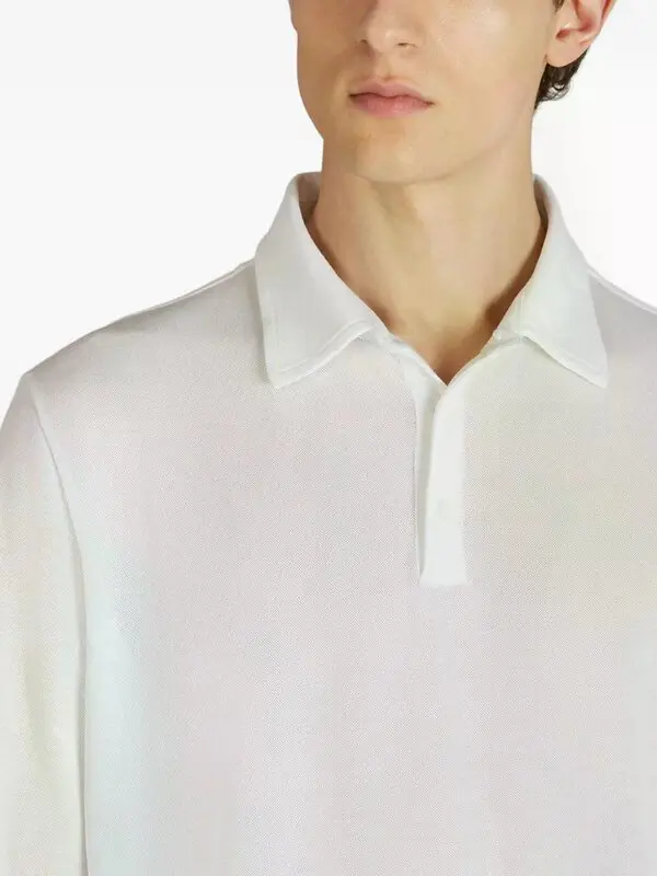 ZANONE Pique Cotton Polo Shirt