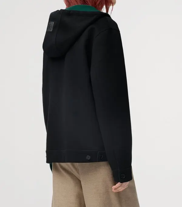 Loewe Wool-cashmere Hooded Jacket