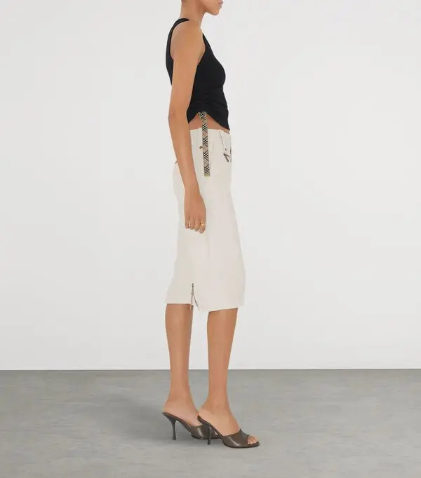 Burberry Cotton-blend Gathered Tank Top - Black