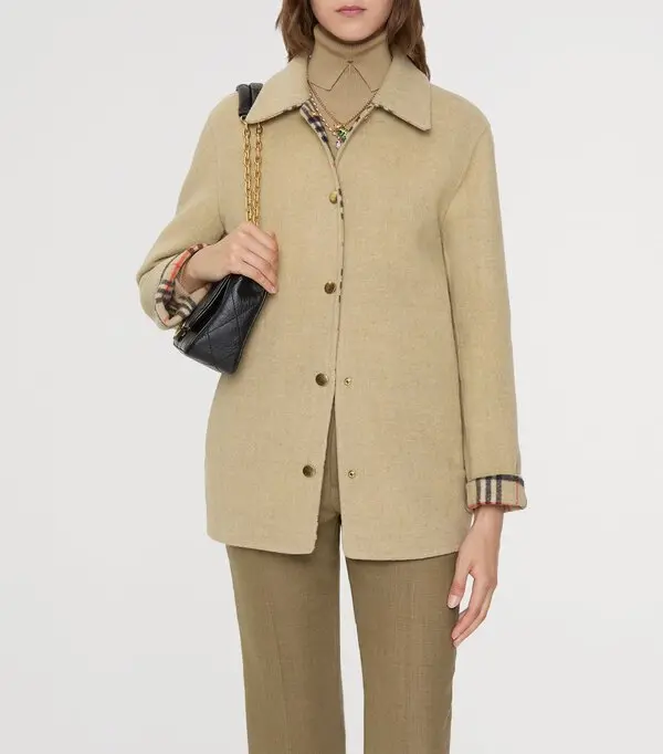Burberry Wool Overshirt - Beige