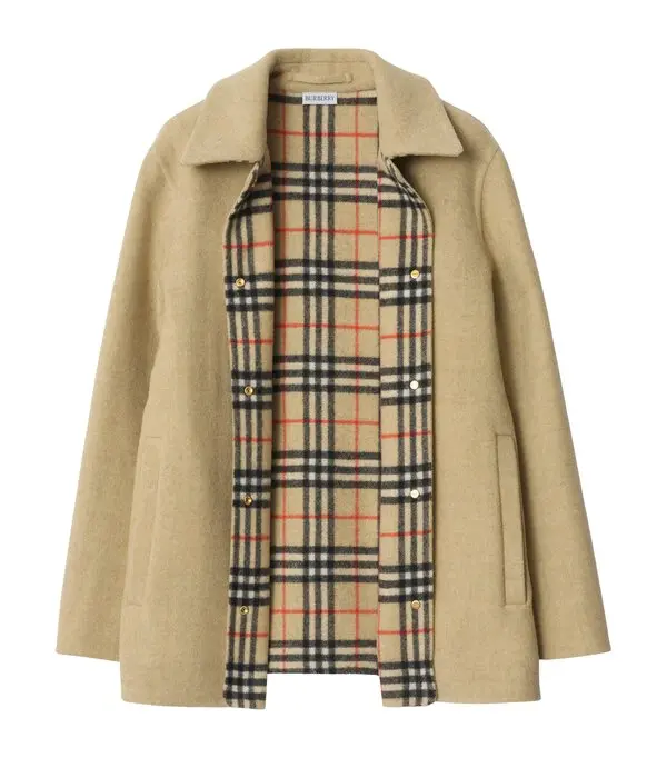 Burberry Wool Overshirt - Beige