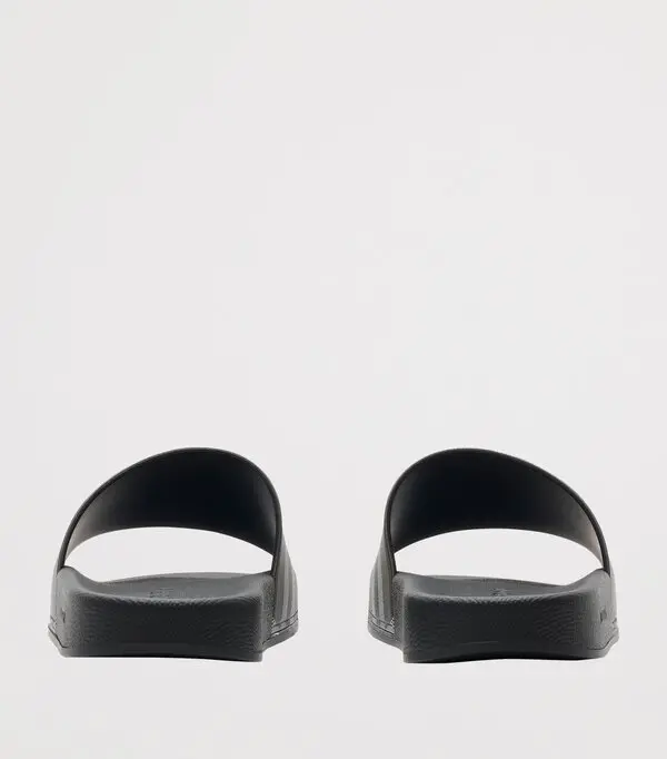 Burberry Checked Slides - Brown