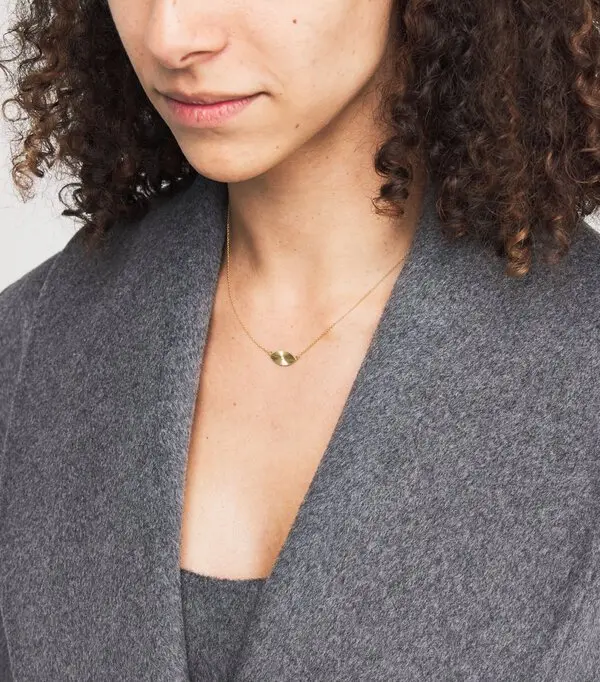 JENNIFER MEYER Yellow Diamond Evil Eye Necklace