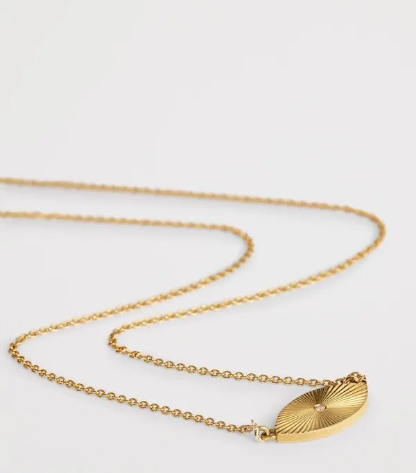 JENNIFER MEYER Yellow Diamond Evil Eye Necklace