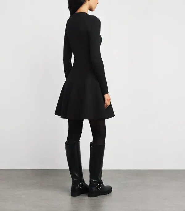 Claudie Pierlot Knit Bow-detail Mini Dress
