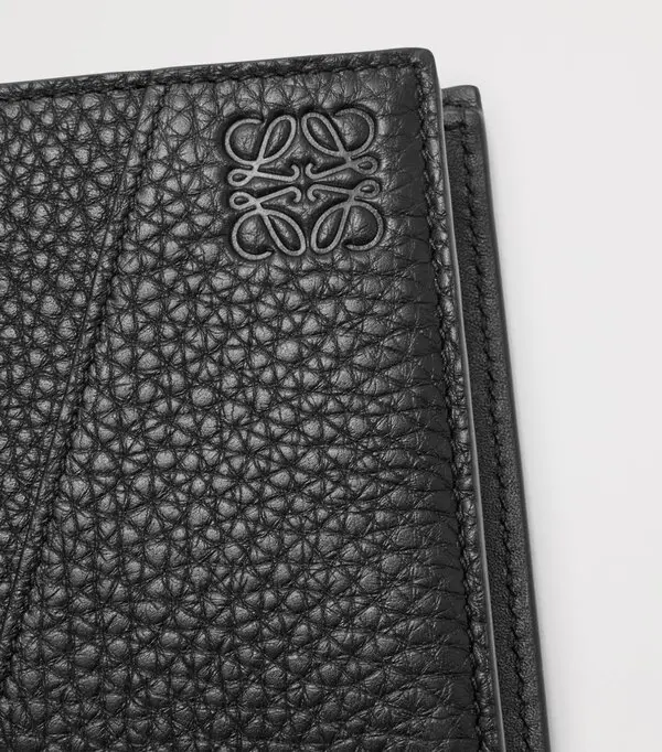 Loewe Grained Leather Puzzle Edge Wallet - Black