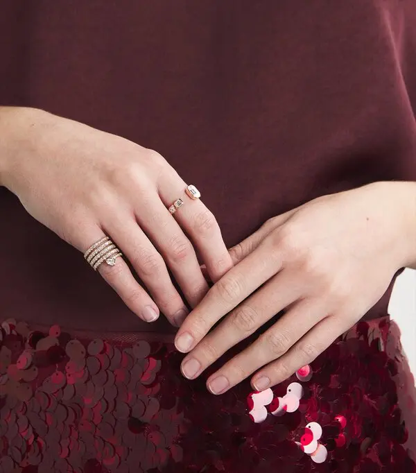 Shay East/west Floating Diamond Ring