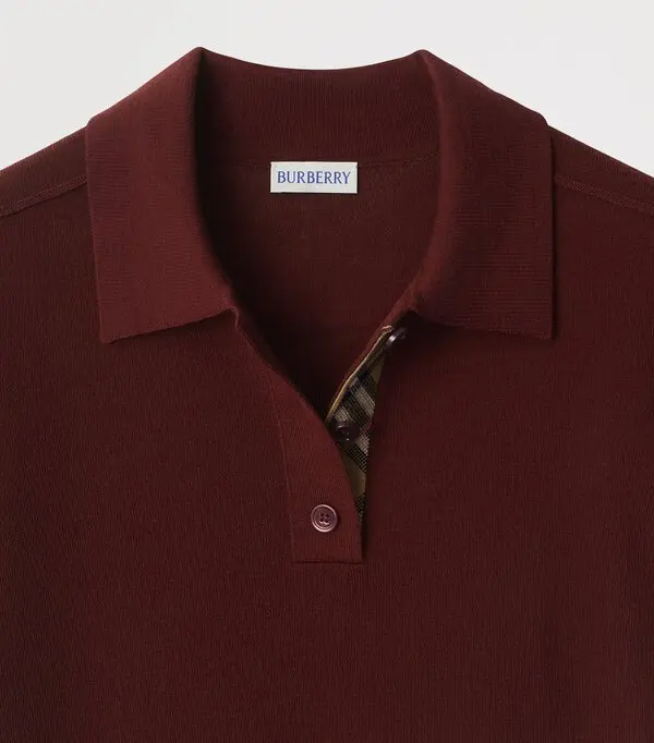 Burberry Wool Knitted Polo Shirt