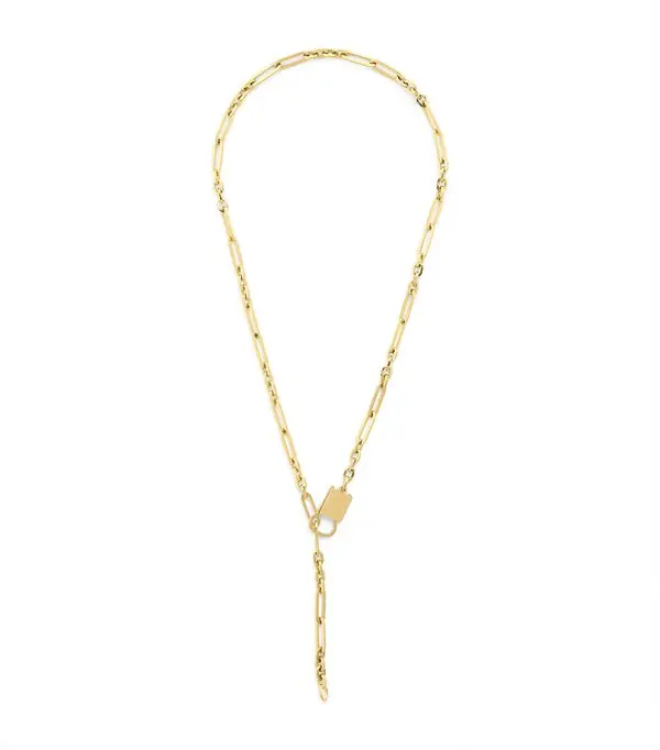 JADE TRAU Betty Paige Lariat Necklace - Gold