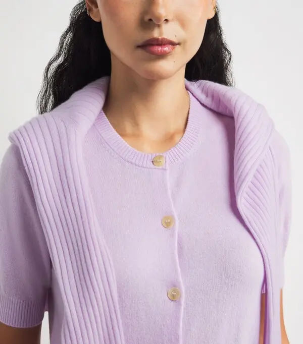 Arch4 Cashmere Stanley Cropped Cardigan