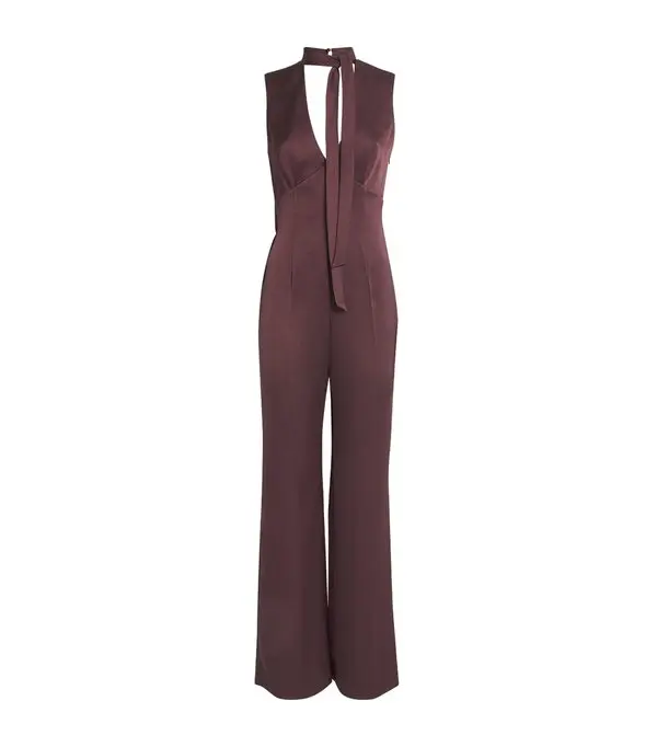 Claudie Pierlot Satin Jumpsuit - Purple