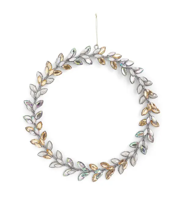 Harrods Embellished Wreath - Silver