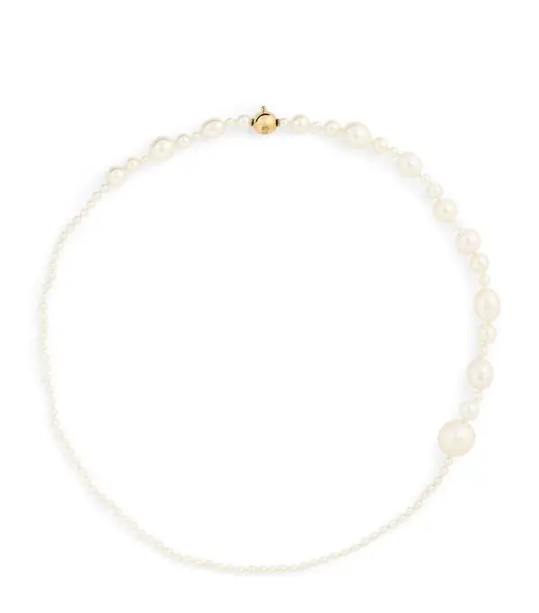 Sophie Bille Brahe Peggy Pearl Necklace - Gold