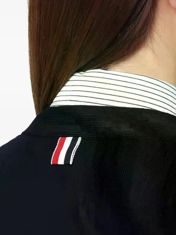 Thom Browne Wool V-neck Cardigan With 4-bar Stripe Detailing
